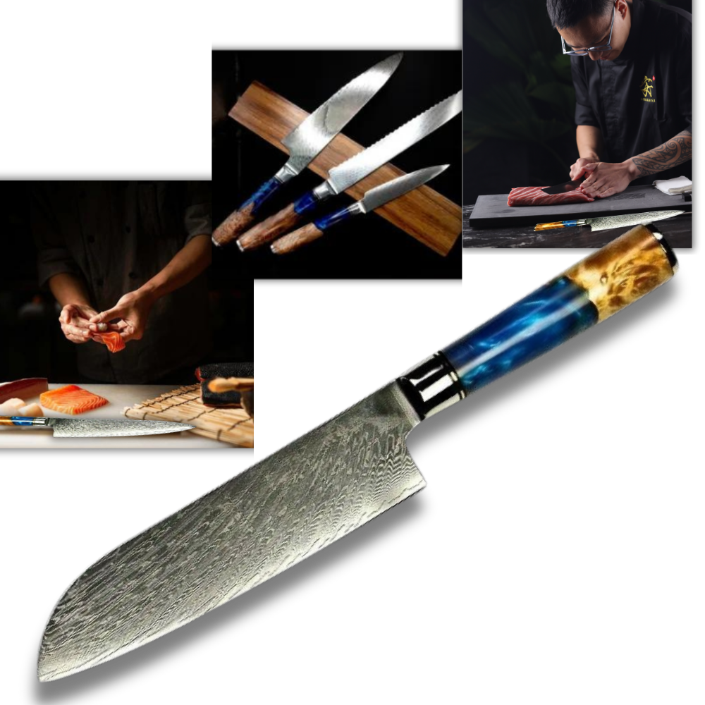Japon bıçak seti | Santoku bıçağı | Nakiri bıçağı | Japon şef bıçağı ...
